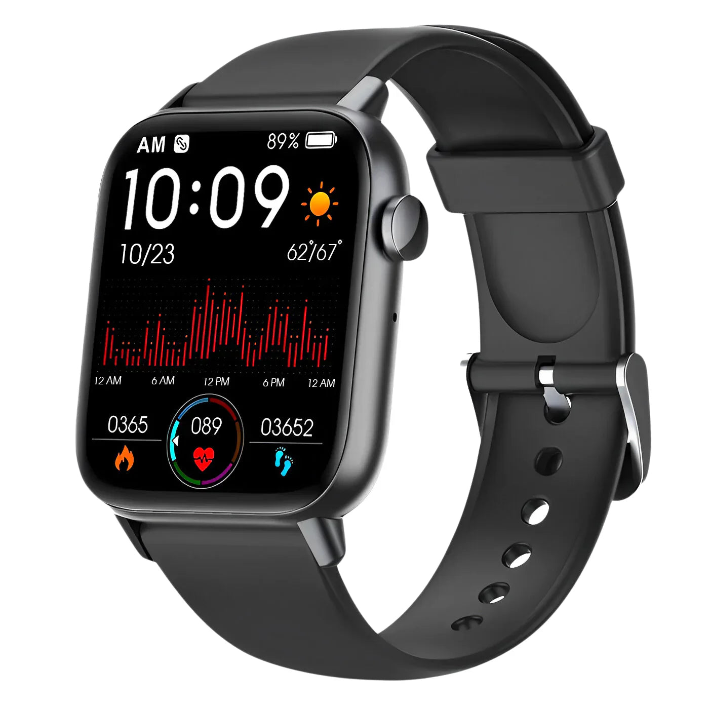 Smartwatch for Health & Fitness – Track Heart Rate, Sleep & Activity w ...